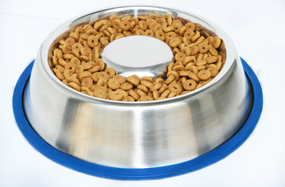 Mr. Peanut's Slow Feed Anti Bloat Dog Bowl with Bonded Silicone Base ...
